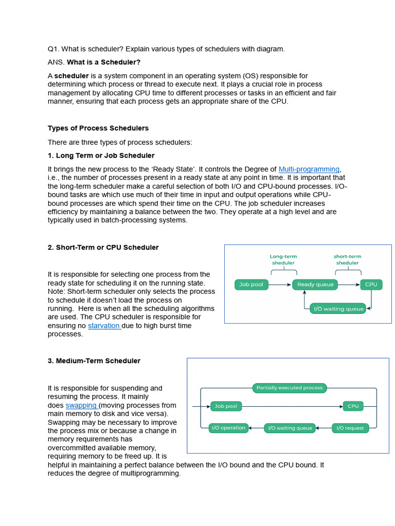OS assignment 2 | PDF | Scheduling (Computing) | Process (Computing) OS assignment 2 | PDF | Scheduling (Computing) | Process (Computing)
