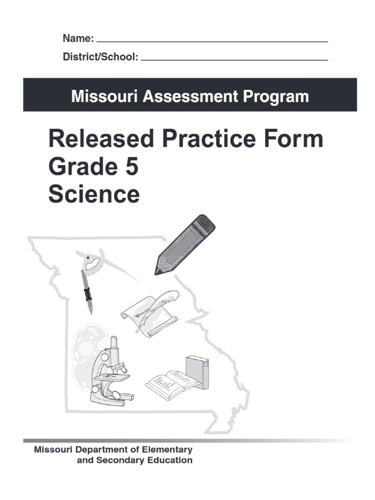 MAP Grade-Level Assessment Practice Form Science Grade 5 - Missouri ...