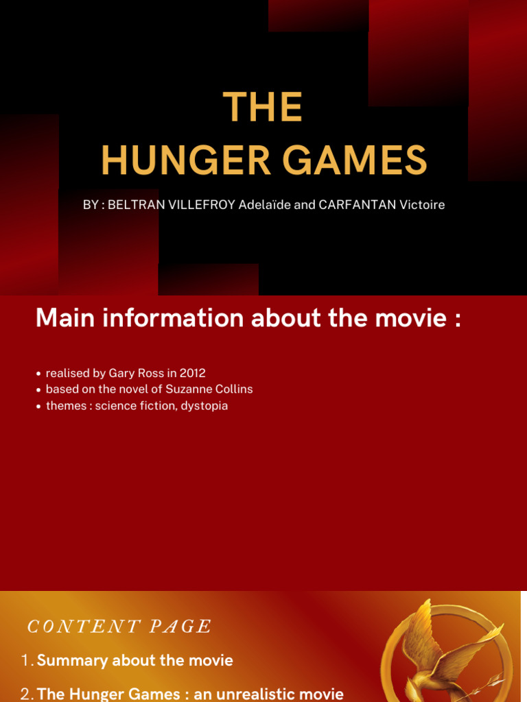 Summary of The Hunger Games Movie | PDF