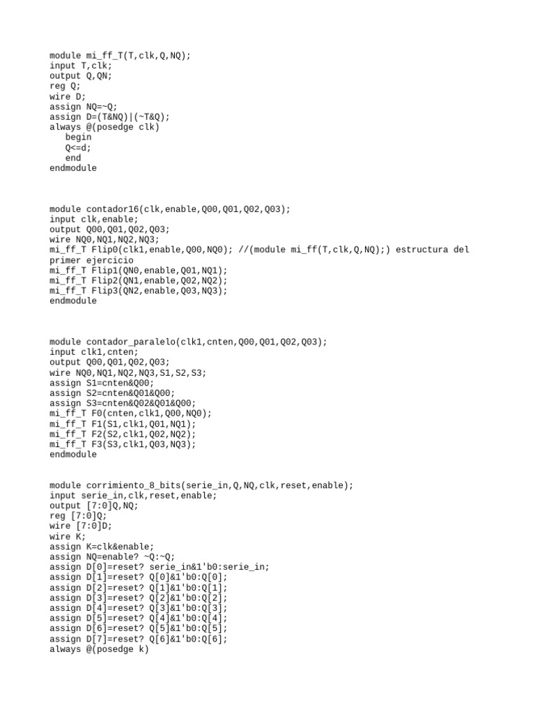 Tarea 5 Verilog | PDF