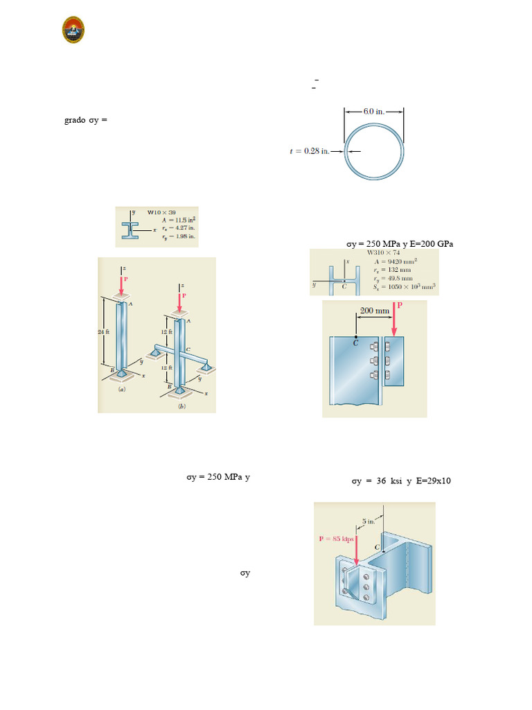 R2 - Práctica Dirigida 07 - Columnas Parte II - 2do SEM 2024 (1) | PDF | Física Aplicada e ...