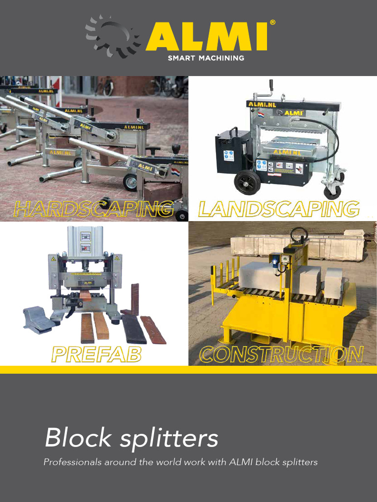 ALMI Block Splitters: Efficient, Sustainable, Noise-Free | PDF ...