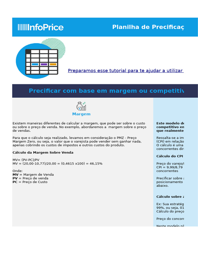 Cópia de Planilha de Precificação InfoPrice | PDF | Despesa | Preços