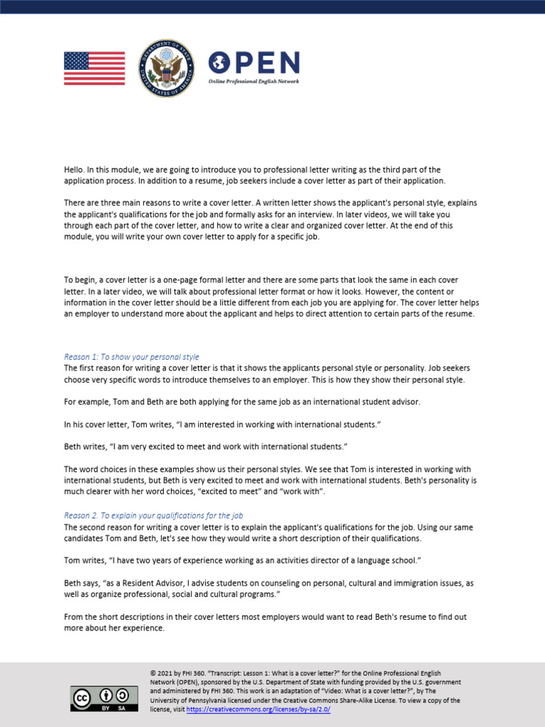 Understanding Cover Letters: Key Elements | PDF | Résumé