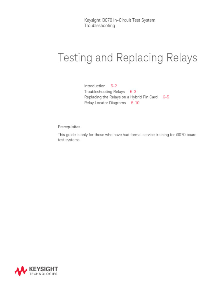 Replace Relays | PDF | Relay | Electrostatic Discharge