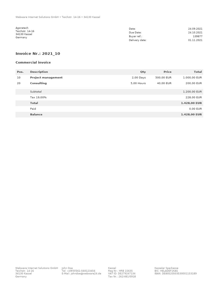 ZUGFeRD-Example | PDF