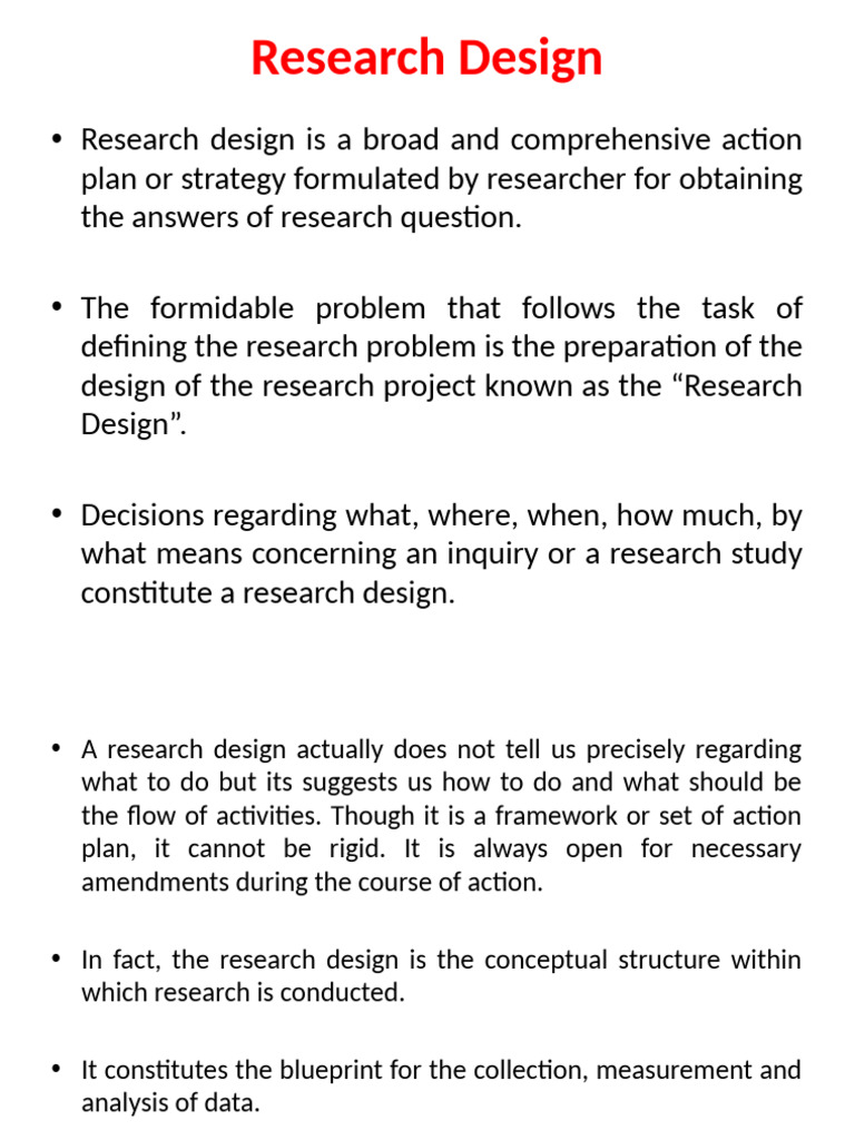 Unit - 2 Research Design | PDF | Sampling (Statistics) | Level Of Measurement
