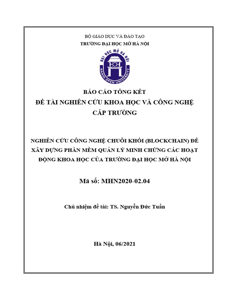 Mẫu đề tài NCKH | PDF