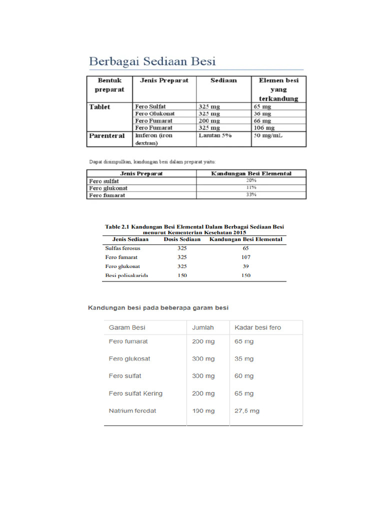 Tablet Fe Dan Set Gadar PMB | PDF