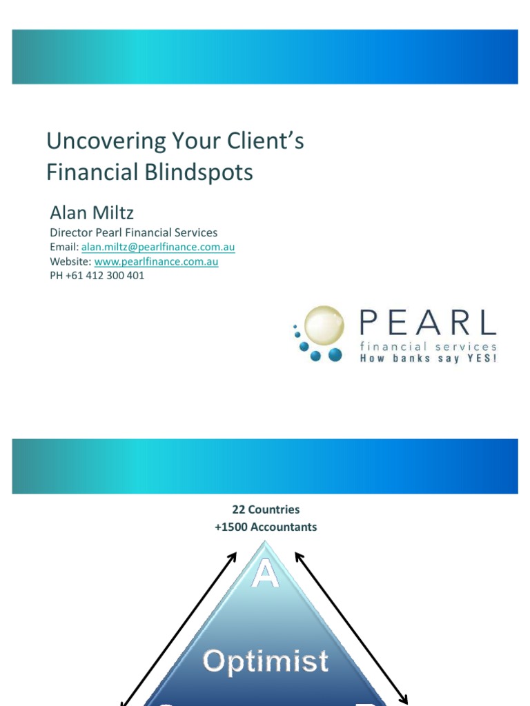 Unlock Your Financial Blind Spots - Alan Miltz - EC Jan 2012 | PDF ...