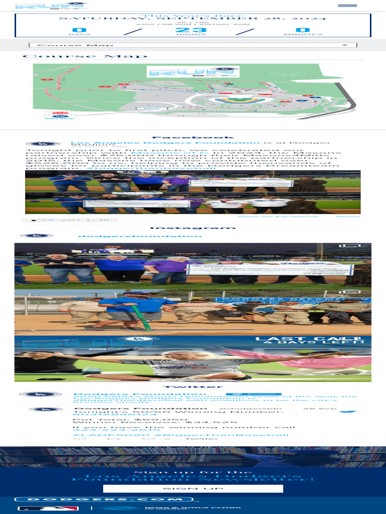 Course Map - Los Angeles Dodgers Foundation | PDF
