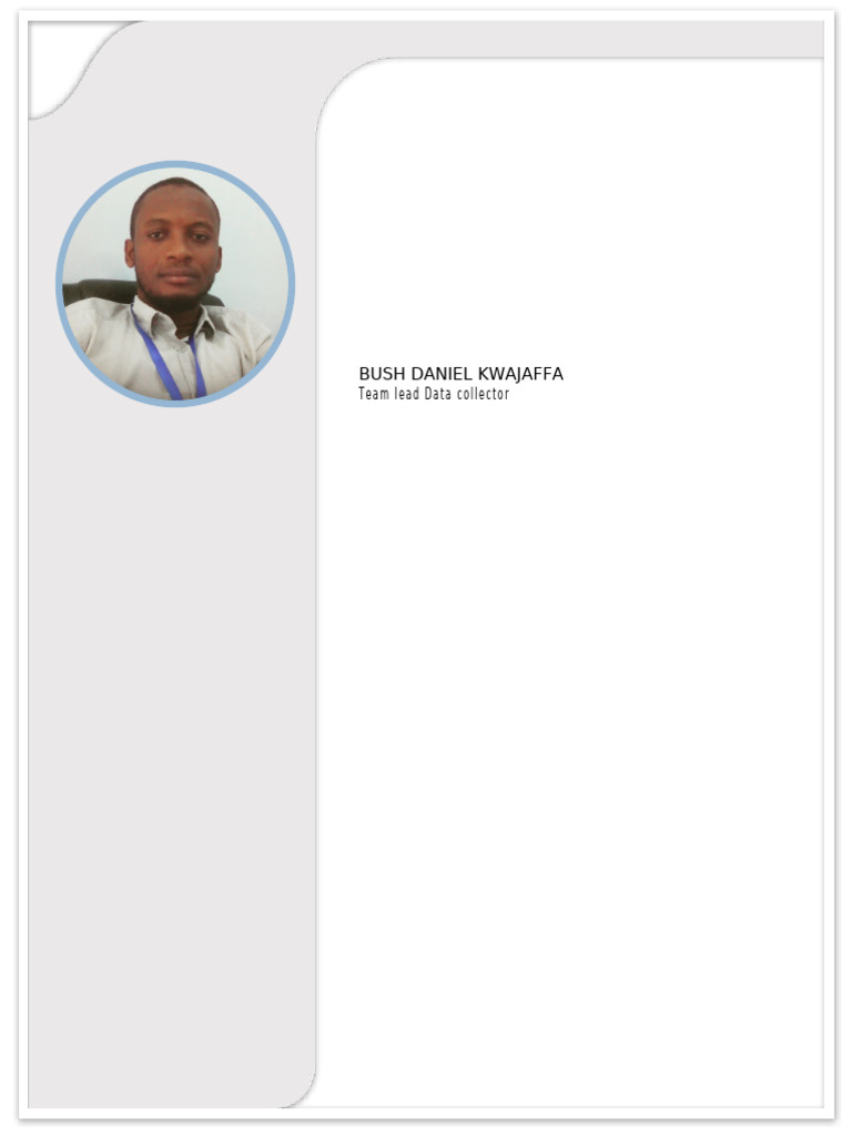 Bush Daniel Kwajaffa CV PA | PDF | Computer Network | Computer Science