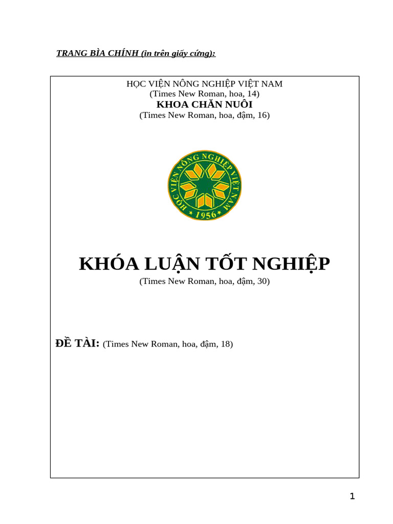 Mau KLTN 2019 | PDF