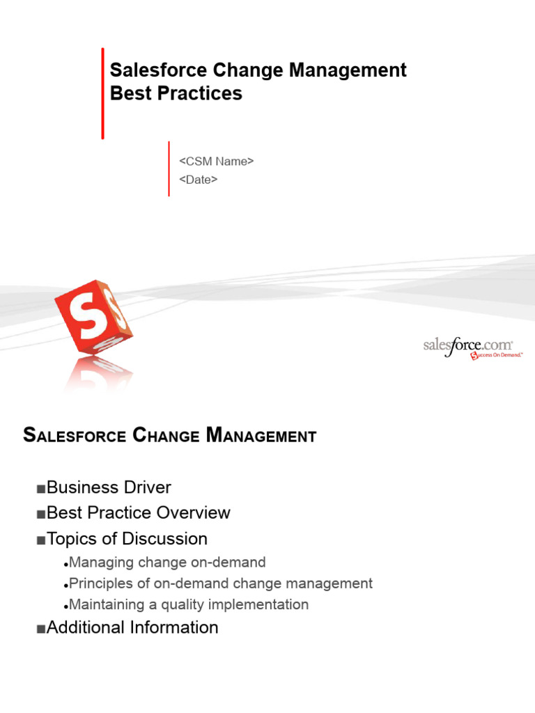 Change Management Best Practices | PDF | Change Management | Version Control