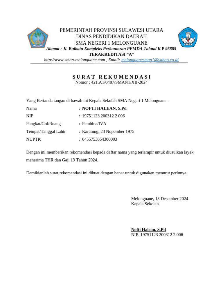 Surat Rekom | PDF