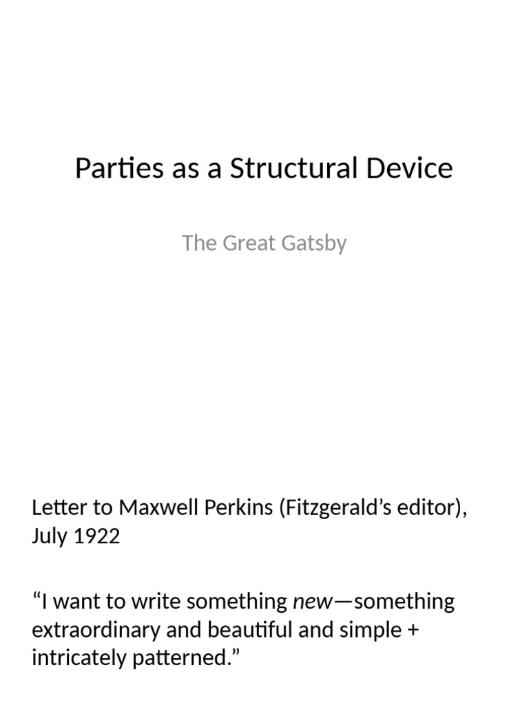 Parties As A Structural Device | PDF