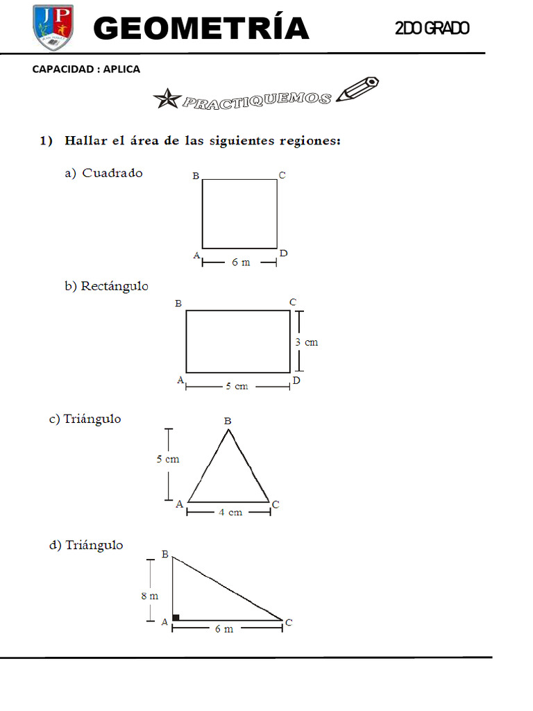 Actividades de Geometría 2do Grado | PDF