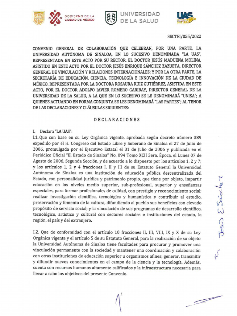 Firma Jesus Molina Director Uap | PDF