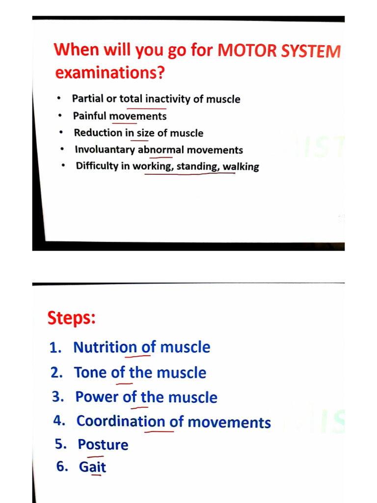 Motor Examination - CNS | PDF