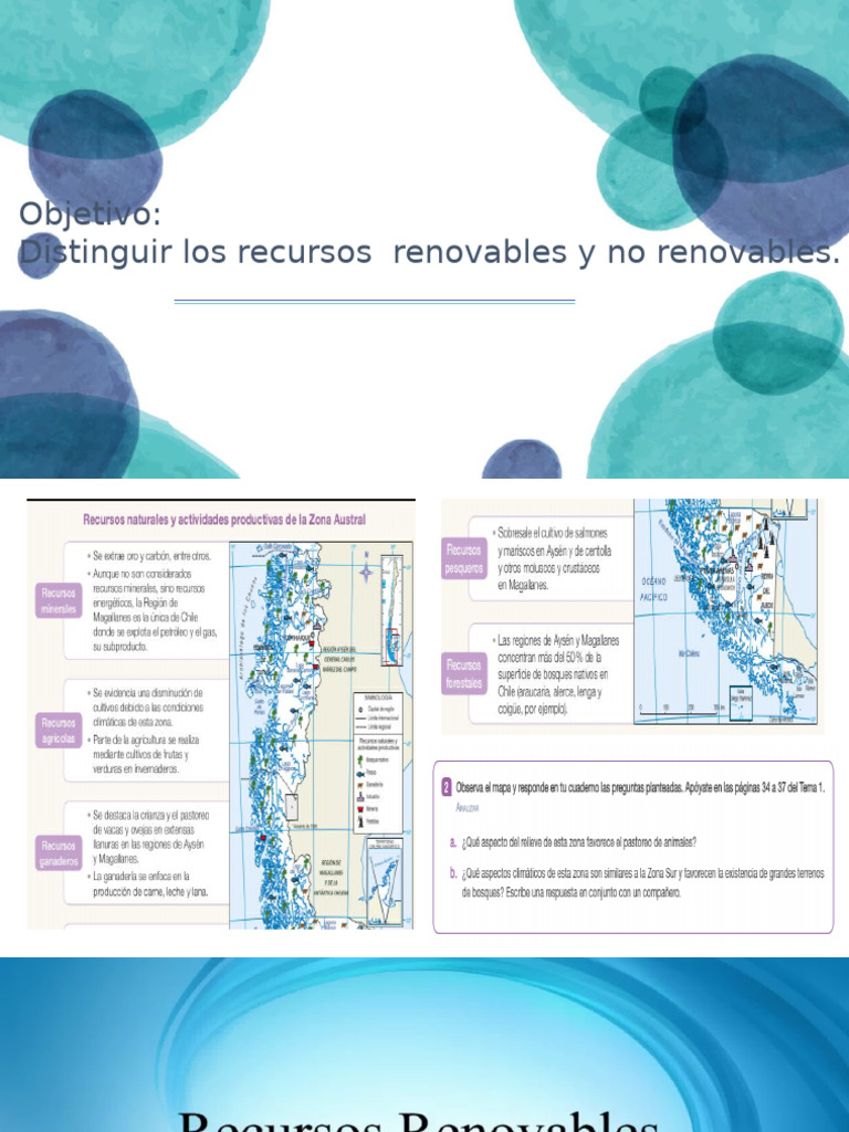 Recursos Renovables y No Renovables. | PDF