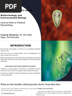 Medical Parasitology PPT Lecture | PDF | Protozoa | Parasitism