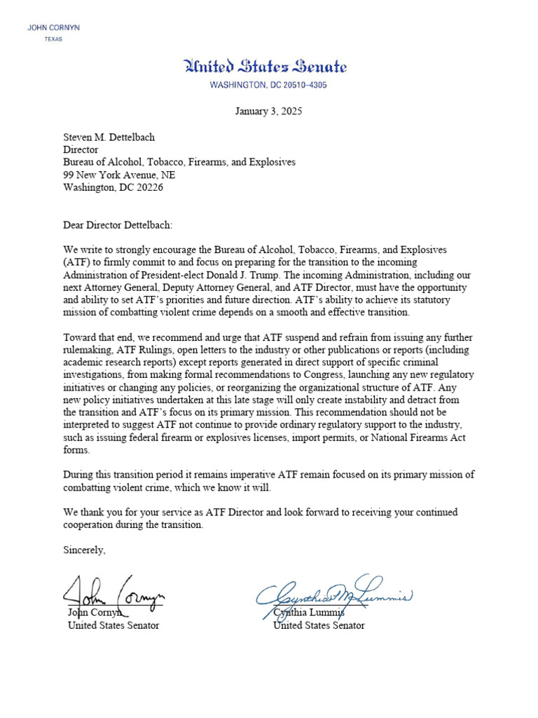 ATF Transition Recommendations for 2025 | PDF