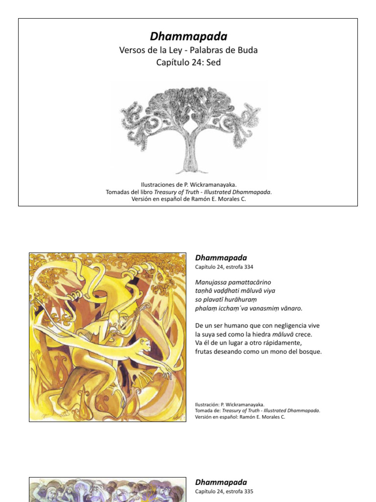 Dhammapada Ilustrado Capitulo 24 | PDF