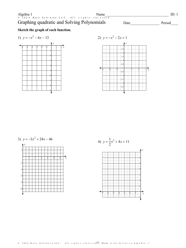 Graphing Quadratic and Solving Polynomials | PDF | Quadratic Equation ...