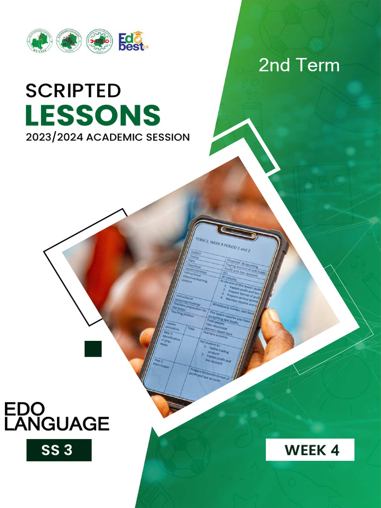 Edo Language SS 3 2ND Term Week 4 | PDF