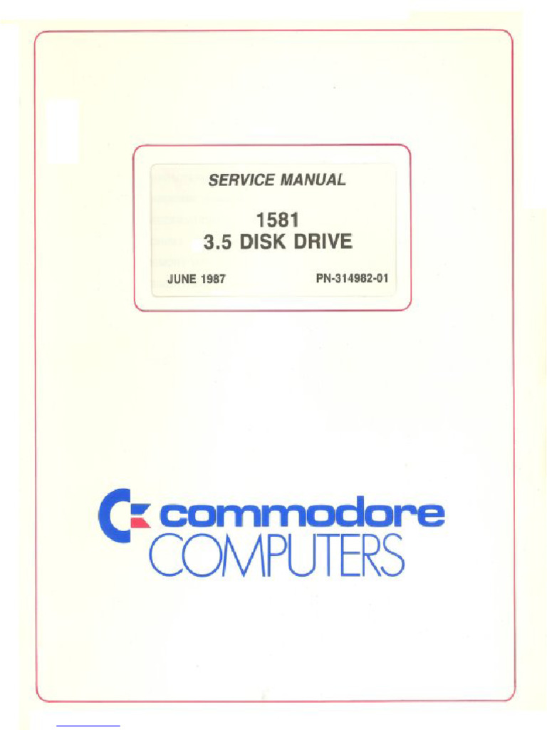 1581 | PDF | Floppy Disk | Computer Data Storage