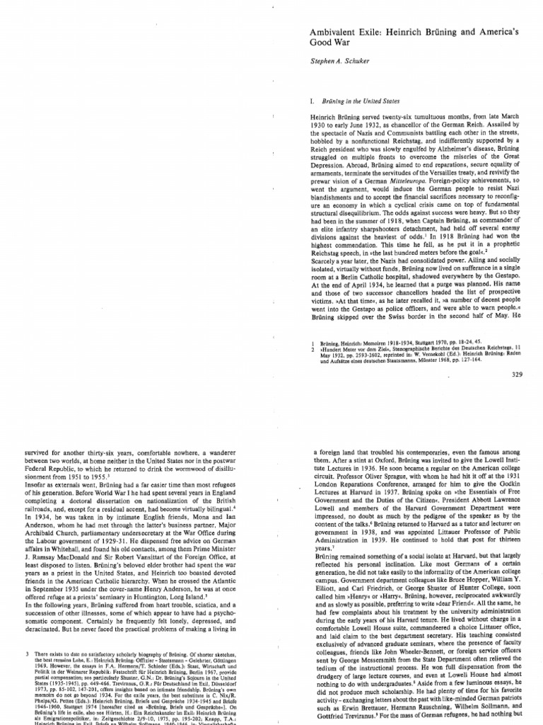 Schuker - Ambivalent Exile | PDF