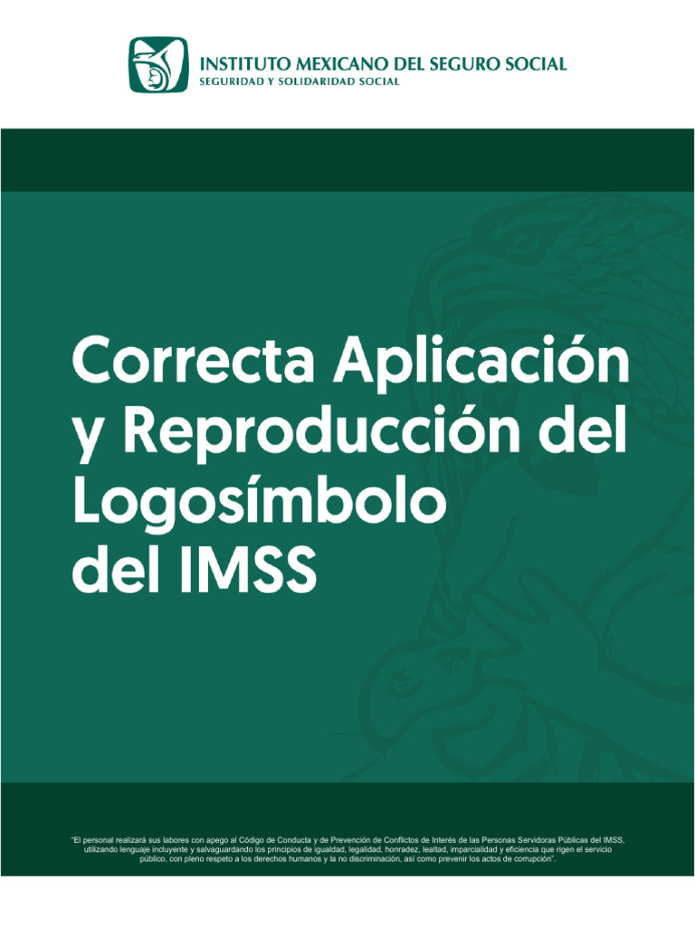 Guía de Uso del Logosímbolo del IMSS | PDF | Color | Tipografía