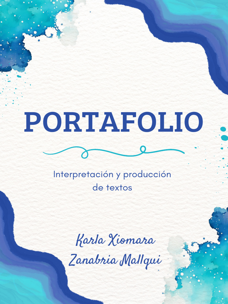 Documento A4 Portada Carátula de Proyecto de Arte y Creatividad ...