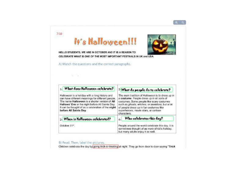Halloween Worksheet | PDF