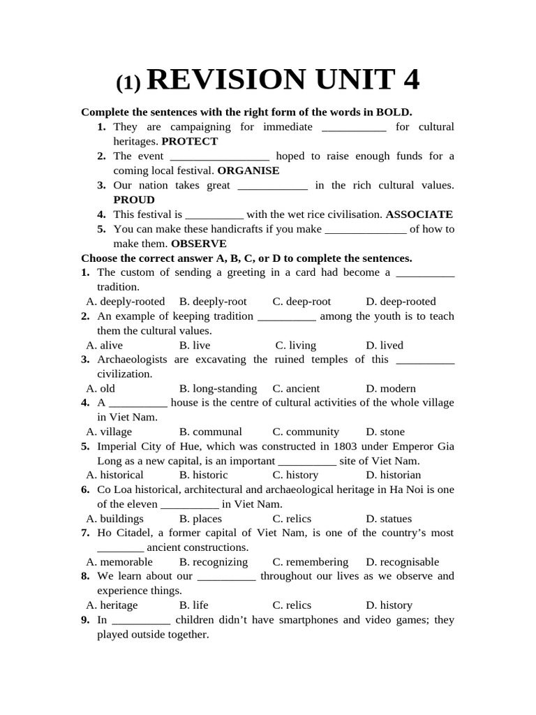 (1) REVISION UNIT 4 | PDF | Industrial Revolution