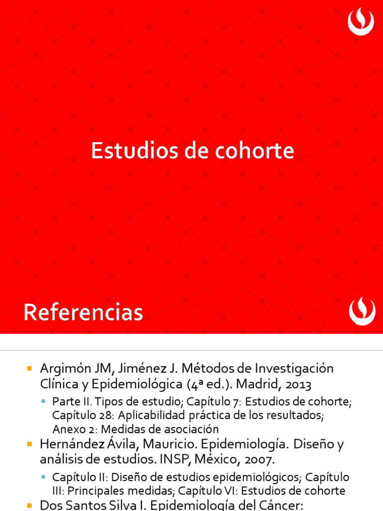 Clase 11a - Estudios de Cohorte | PDF | Estudio de cohorte | Cáncer