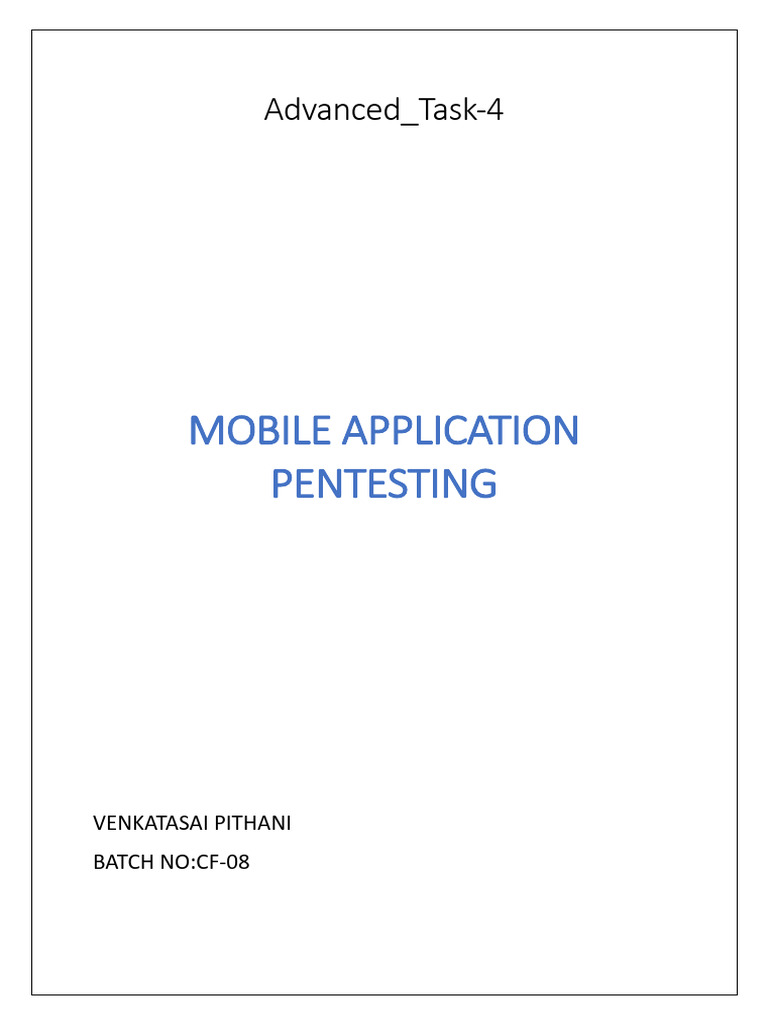 Purpose of Mobile App Sandboxing | PDF | Android (Operating System) | Ios