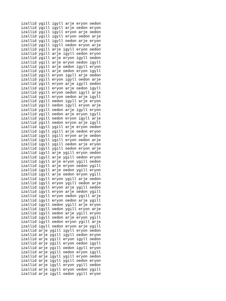 Nombre Combinaciones | PDF