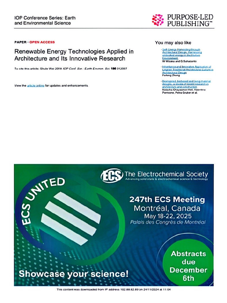 Sustainable Buildings in architecture part 2 | PDF