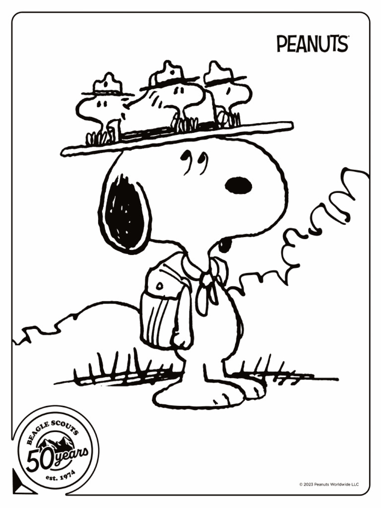 Beagle Scouts 50th - Coloring Sheets-01 | PDF