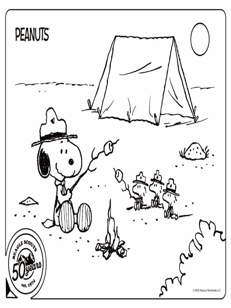 Beagle Scouts 50th - Coloring Sheets-02 | PDF