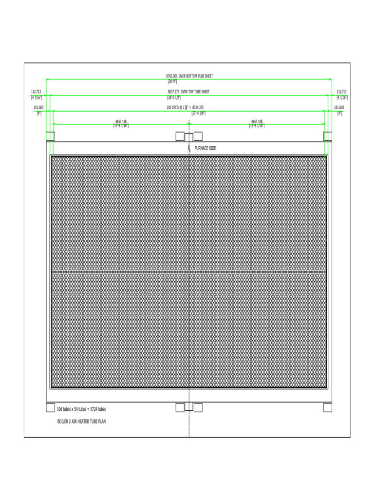 Boiler 2 Air Heater Tube Plan | PDF
