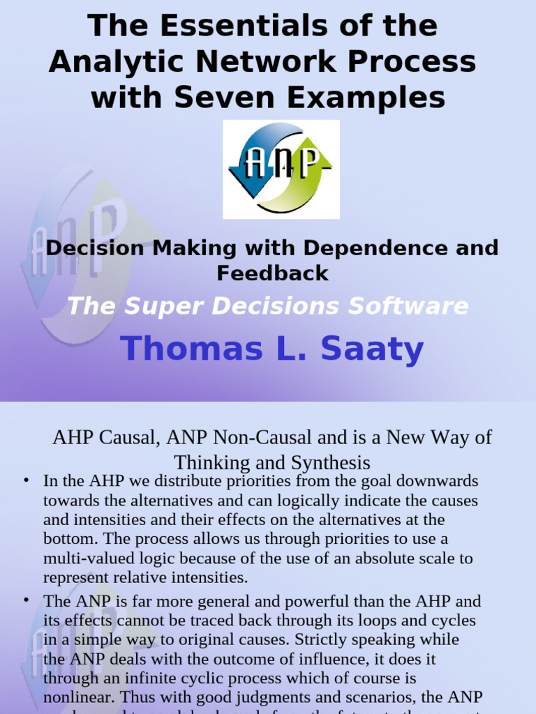 AHP++++++ Course Slides 3 | PDF