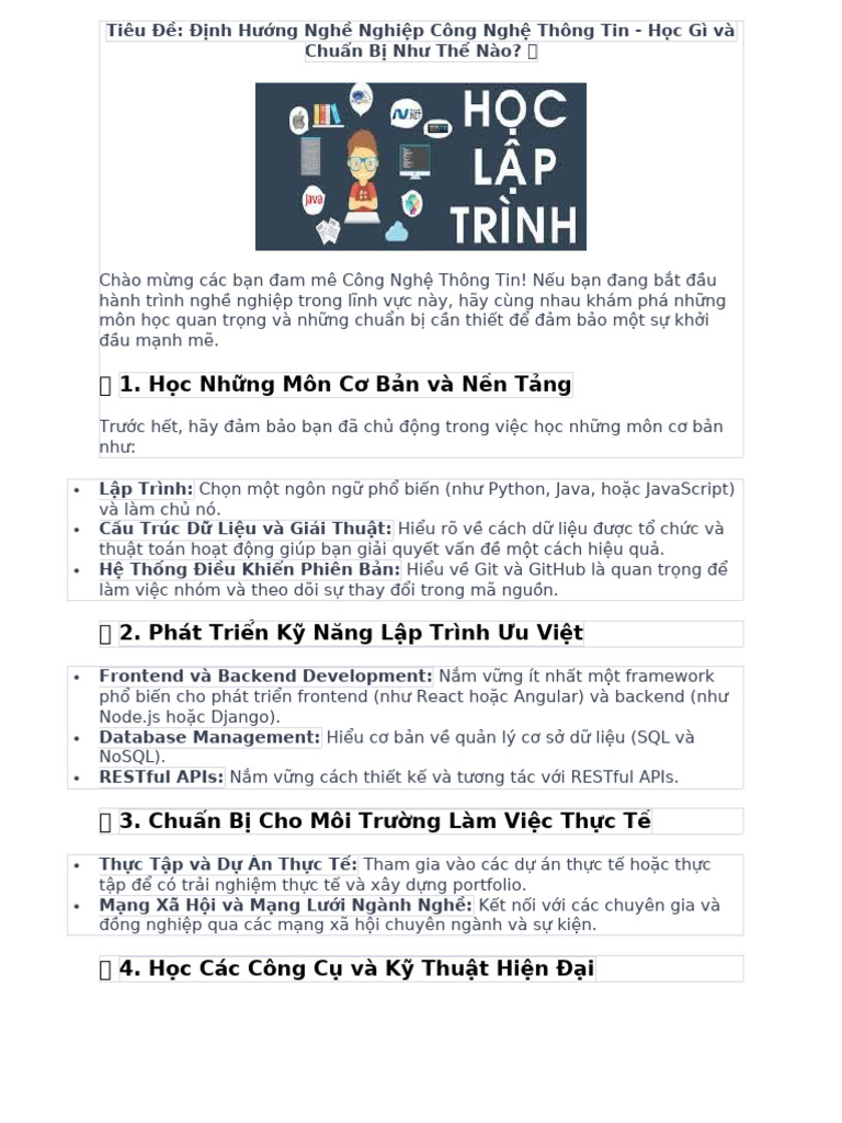 Dinh Huong Nghe CNTT | PDF