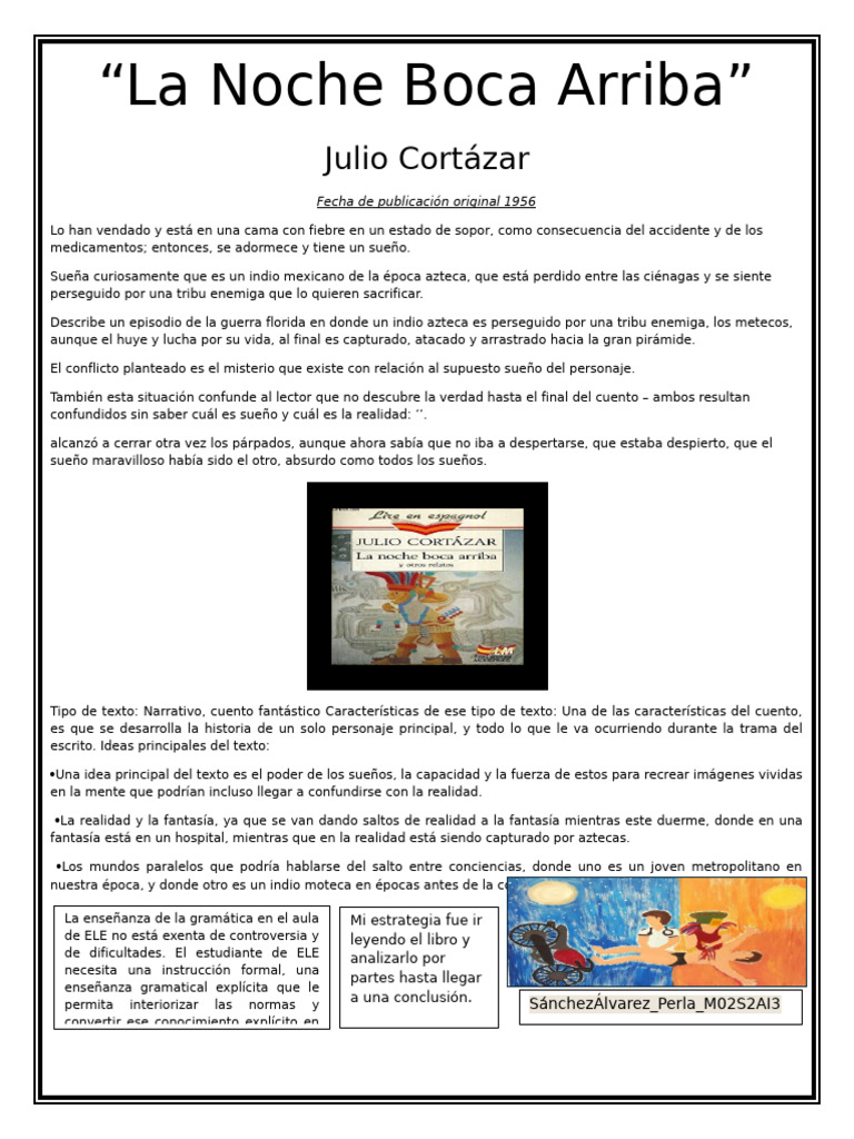 La Noche Boca Arriba: Cortázar 1956 | PDF