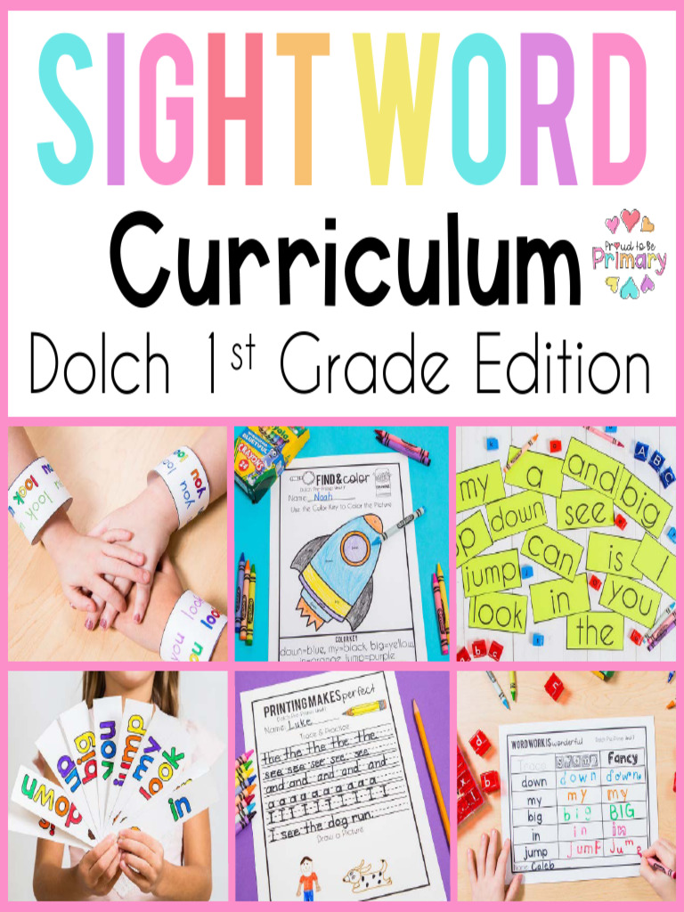 Dolch 1st Grade Sight Word Activities | PDF