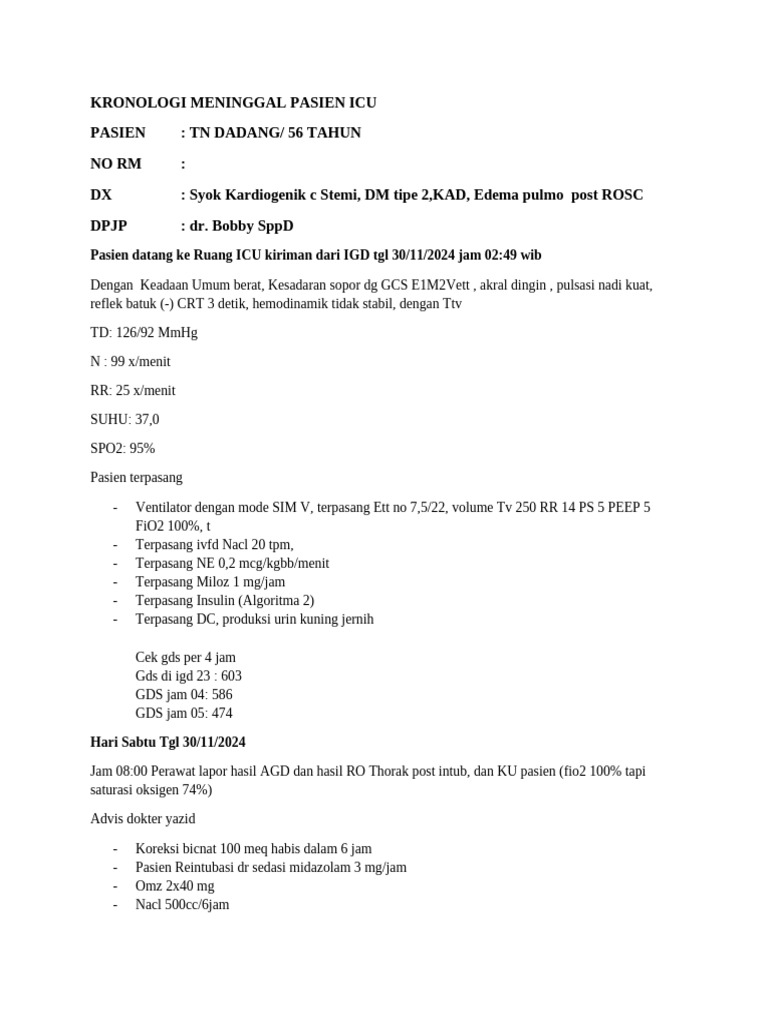 KRONOLOGI Kematian tn dadang | PDF
