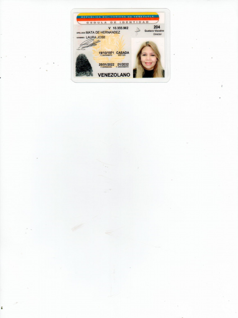 Cedula Laura Actual | PDF