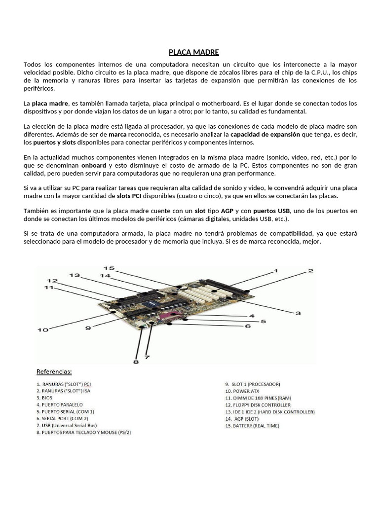 Placa Madre | PDF