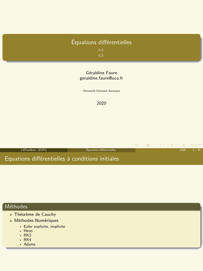 Equ Diff 1 | PDF | Équations | Calcul